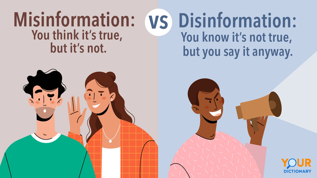 Misinformation vs. Disinformation: A Simple Comparison | YourDictionary